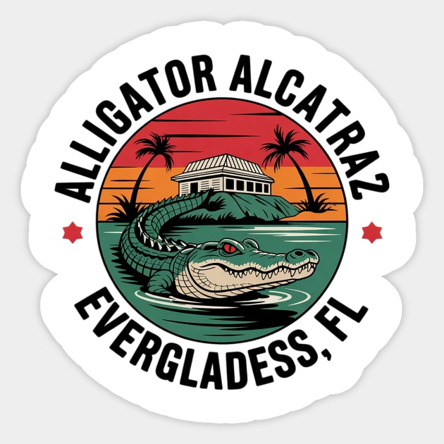 Alligator Alcatraz 23 - Alligator Alcatraz 23 - Sticker | TeePublic
